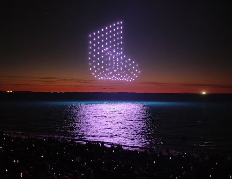 Matariki drone light show at Rotorua Lakefront as part of Aronui ...