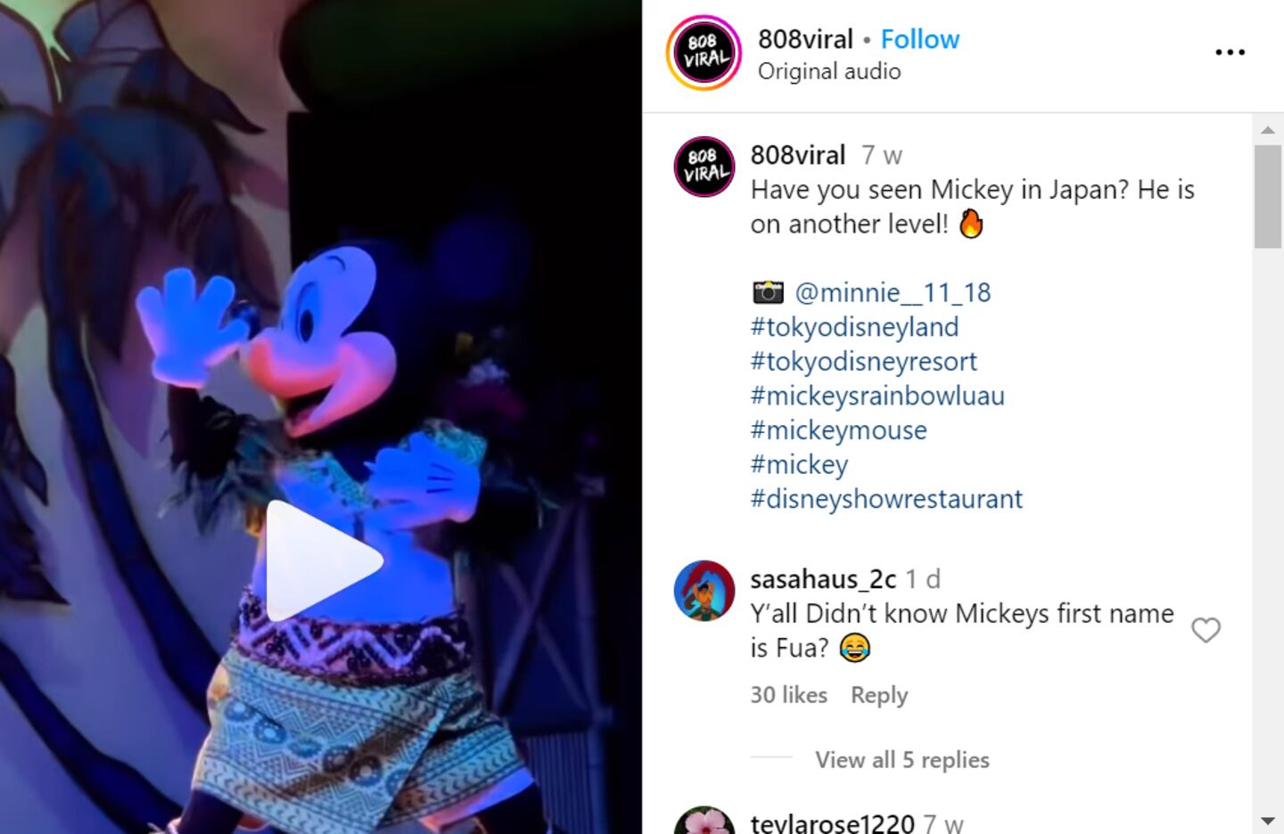 Mickey Mouse performs Samoan Slap Dance – Te Ao Māori News
