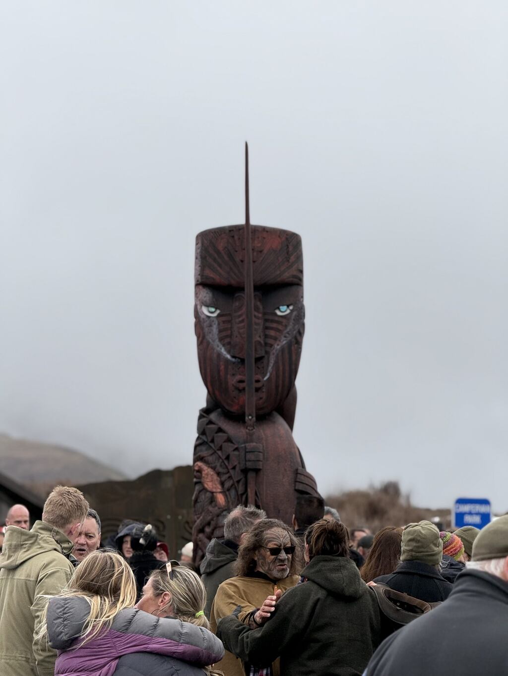 Te Ririō: Ngāti Hikairo unveils guardian for Tongariro Alpine Crossing ...
