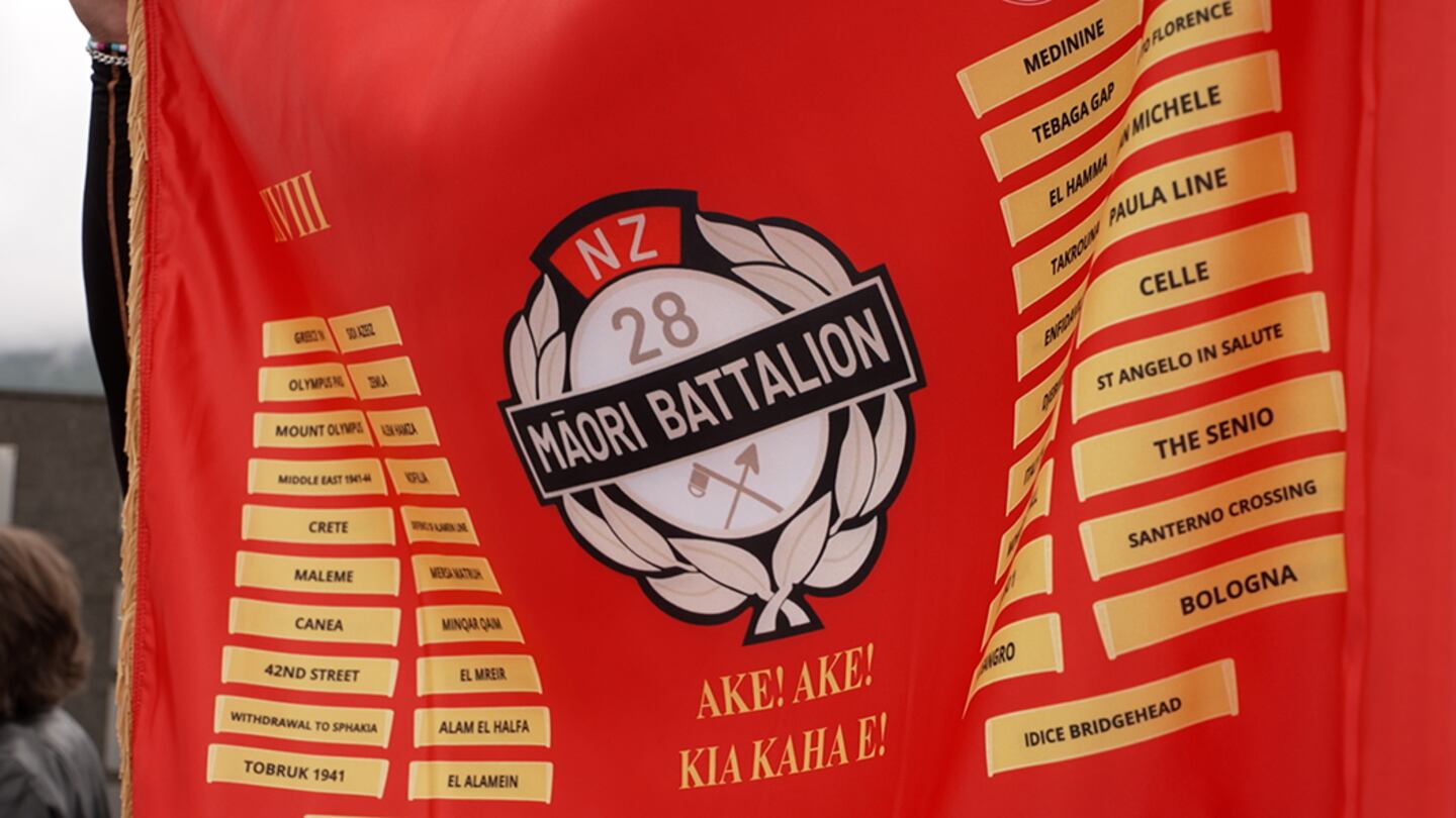 28th Māori Battalion Memorial flag finally flies with battle honours ...